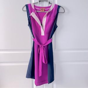 Tory Burch | Dresses | Tory Burch Angie Color Block Silk Dress | Poshmark
